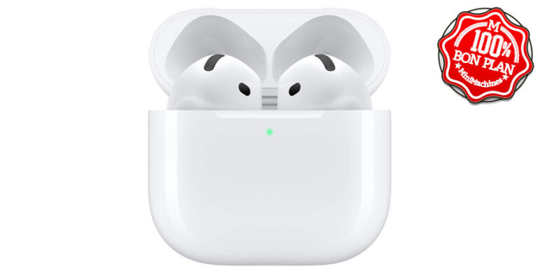 Apple AirPods 4 avec réduction active à 141€ 🍮